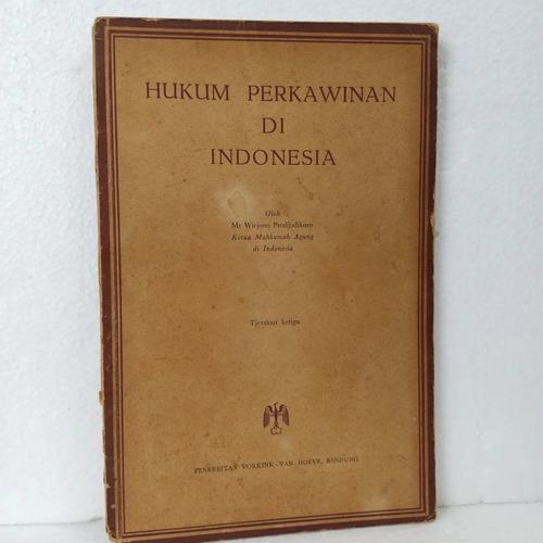 Jual HUKUM PERKAWINAN DI INDONESIA oleh Mr.Wirjono Prodjodikoro - Jakarta Pusat - WISATA BUKU ...