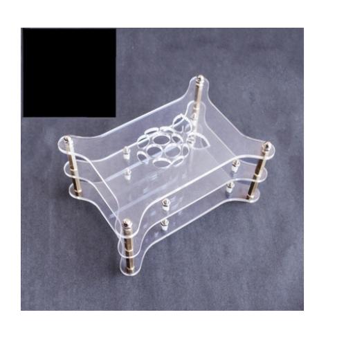 Jual Casing Akrilik Tumpuk Stacked Raspberry Pi 4/4B 2 Layer - Bening ...