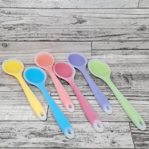 Jual small silicone spoonela spatula /spatula sendok oval tebal ...