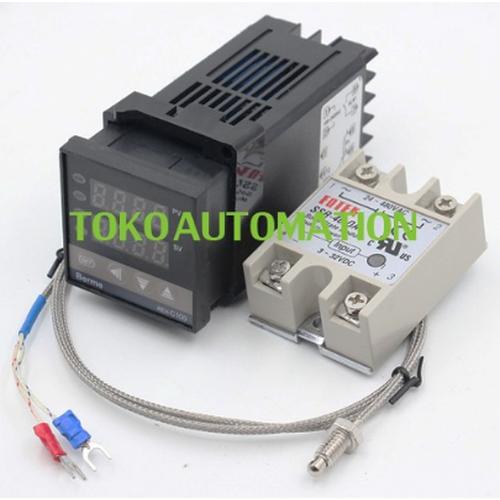 Jual PID Rex C100 C-100 Temperature Thermostat Thermocouple Controller ...