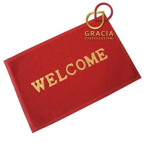 Jual KESET KARPET PVC MIE BIHUN WELCOME - MODERN NEAT - Merah - Jakarta ...