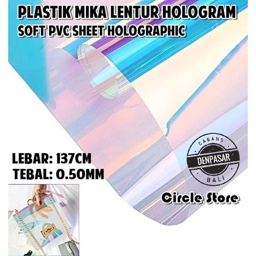 Jual Plastik Mika Lentur PVC Hologram Clear Lebar 137cm Tebal 0.50mm - Jakarta Pusat - Circle ...