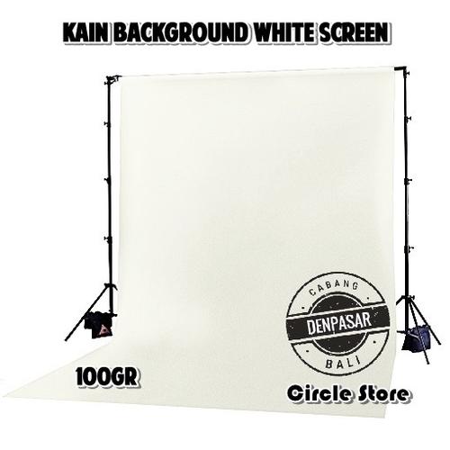 Jual Kain Putih Background White Screen / Kain Backdrop Studio Putih ...