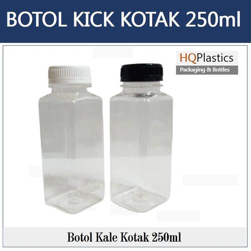 Jual Botol Kick | Botol Kale Kotak | Botol Plastik PET 250ml Food Grade ...