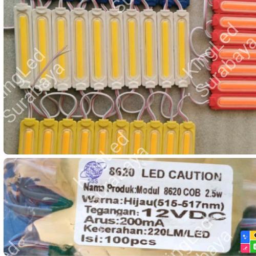 Jual Lampu LED Modul COB 8620 12v Module 12 Volt 9 Mata WARNA - Merah ...