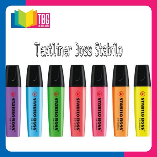 Jual TEXTLINER BOSS STABILO / HIGHLIGHTER BOSS / TEXTLINER STABILO ...
