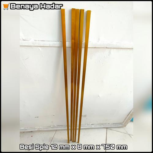Jual Besi spie kuning 12 mm x 8 mm x 750 mm Batang spie kuning ...