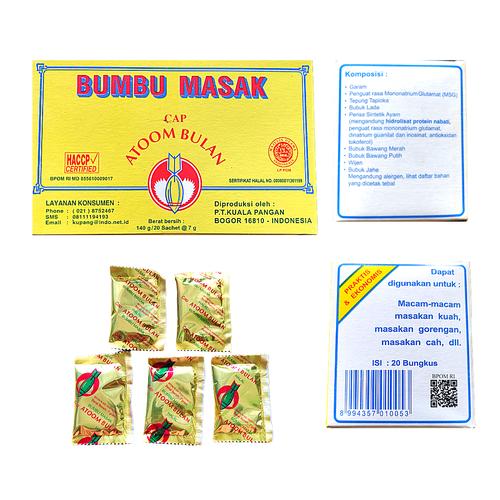 Jual Bumbu Masak Penyedap Rasa Cap Atoom Bulan / Atom Bulan 1 Box Isi ...