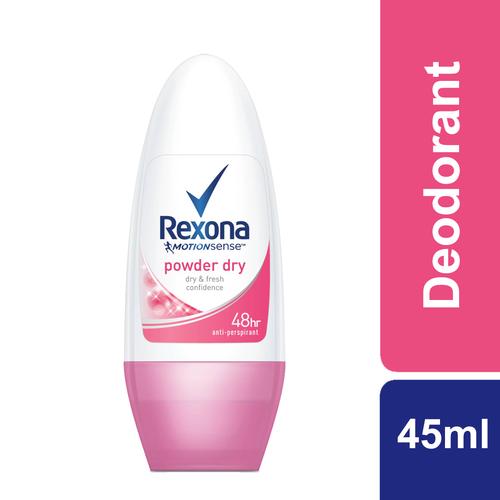Jual Rexona Women Deodorant Roll On Powder Dry - 45ml - Kab. Tangerang - Unilever Mall Official ...