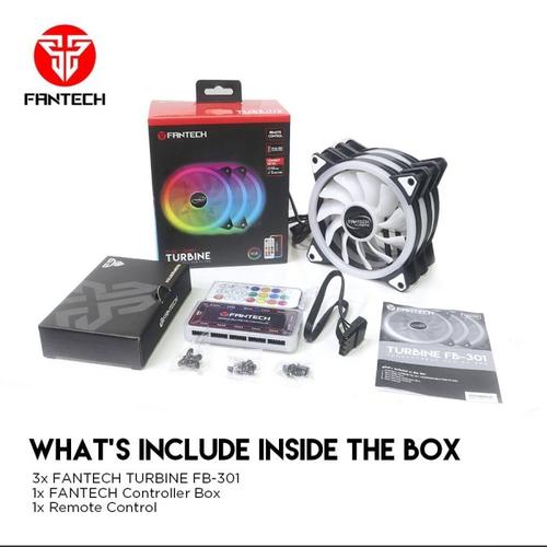 Jual FAN FANTECH FB-301 TURBINE ARGB FB 301 RING 3 in 1 Remote - Kota ...