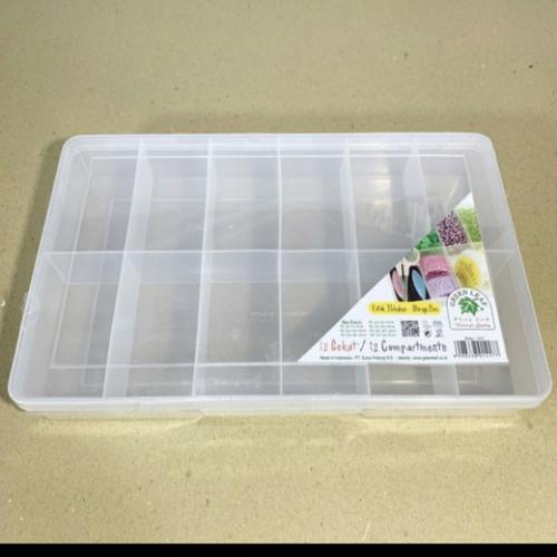 Jual Kotak Partisi 12 sekat storage box plastik tempat baut greenleaf ...