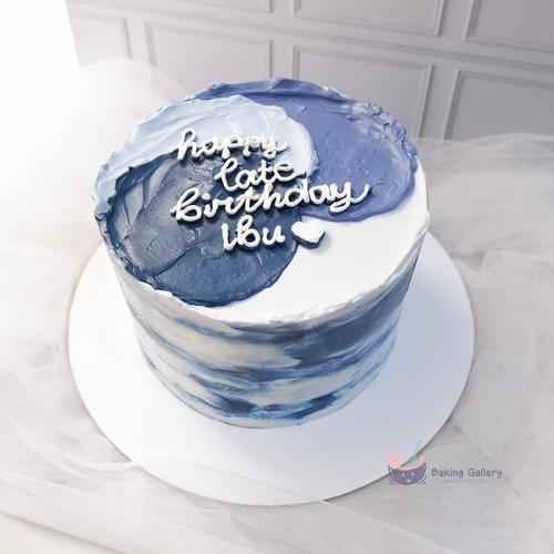 Jual korean cake kue ulang tahun birthday cake buttercream - vanilla ...