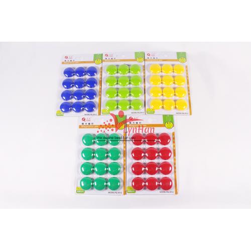 Jual MAGNET PAPAN TULIS MAGNETIC PIN WHITEBOARD 20MM 2CM 1SET ISI 12PCS ...