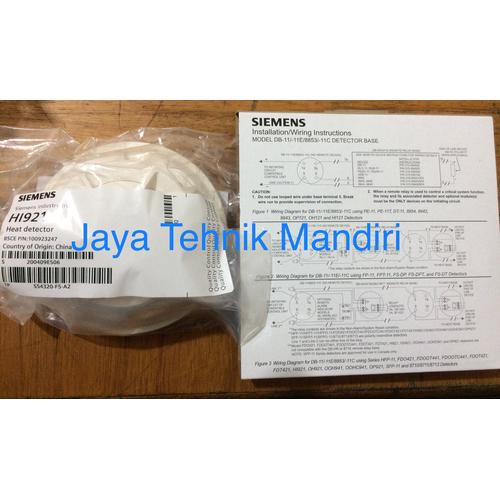 Jual Siemens HI921 Addressable RoR & Fixed Heat Detector c/w. Base ...