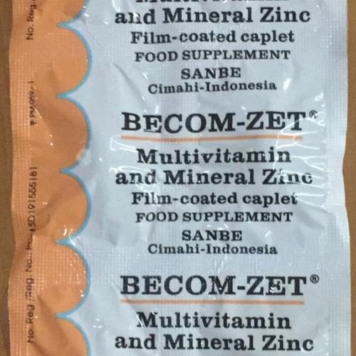 Jual BECOMZET 10 TABLET / BECOM ZET STRIP / MULTIVITAMIN LENGKAP ...
