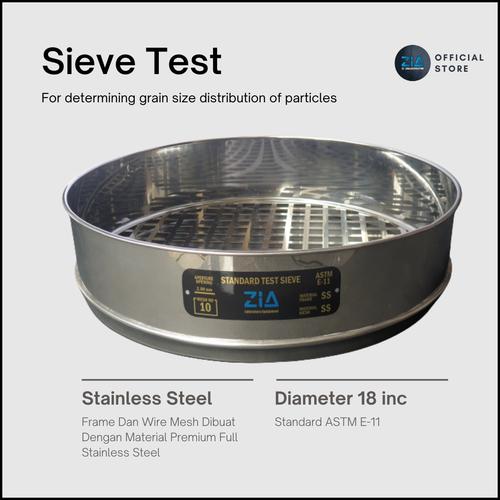 Jual Sieve Test Round Stainless Diameter 18 inc - ZIA Laboratorium ...
