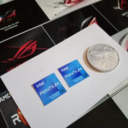 Jual Stiker limited laptop intel pentium extreme edition x 11th gen 1 ...