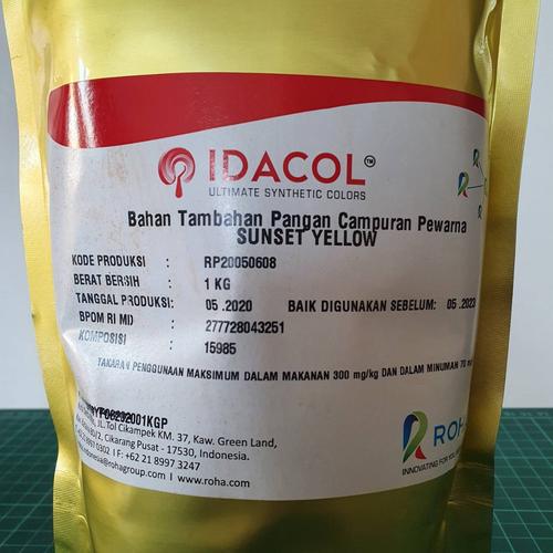 Jual Idacol Pewarna Makanan Bubuk / Powder - 1 kg - Sunset Yellow ...