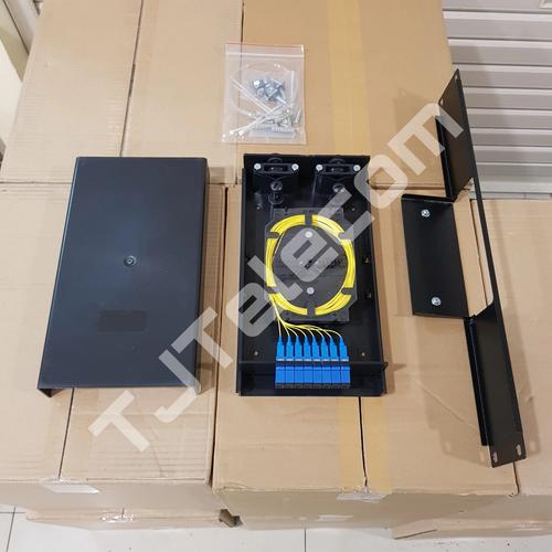 Jual otb universal 8 core SC UPC lengkap / otb rack 8 core / Hitam ...
