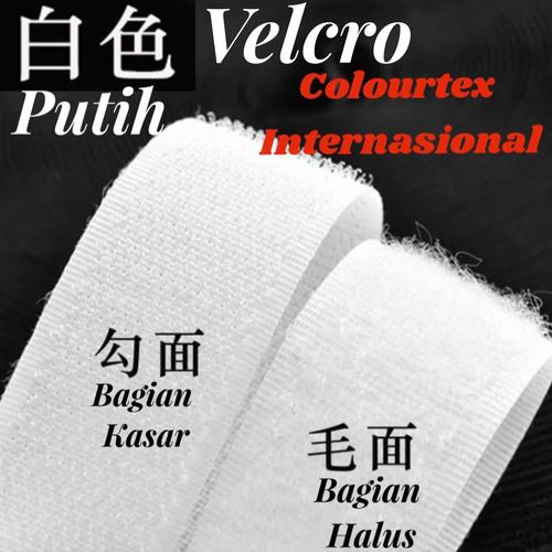 Jual Velcro Hitam / Pelekat Putih 1 inchi Hanya Jual Bagian Kasar ...