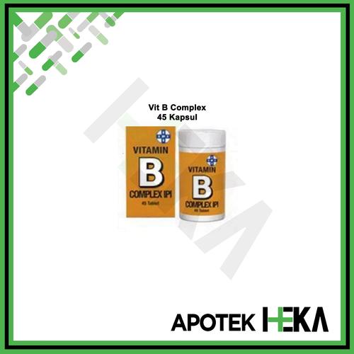 Jual Vitamin B Complex IPI Botol Isi 45 / 90 Tablet Coklat - 80 tablet ...