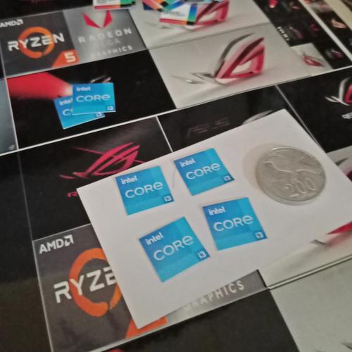 Jual Stiker limited laptop intel core i3 11th gen blue graphics1,8x1 ...