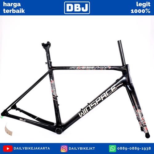 Jual FRAME SET WINSPACE SLC 2.0 KANAZAWA DISCBRAKE CARBON ROADBIKE ...