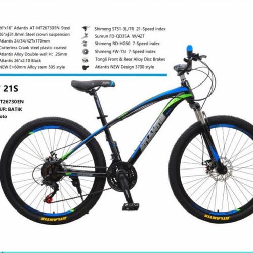 Jual Sepeda MTB Gunung Atlantis ukuran 26 inch 730 Original mountain ...