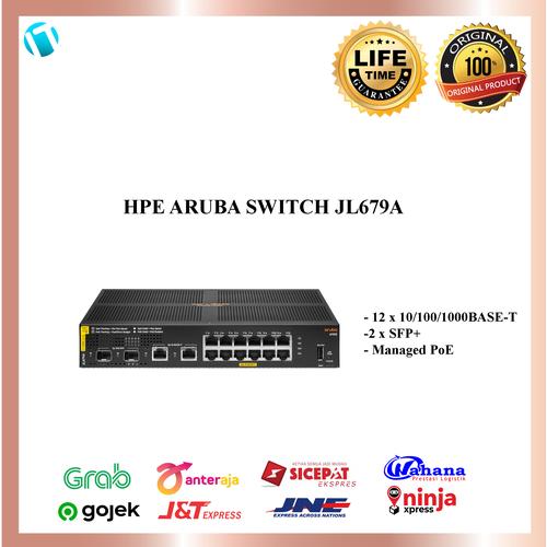 Jual HPE Aruba 6100 12G Class4 PoE 2G/2SFP+ 139W Switch (JL679A ...
