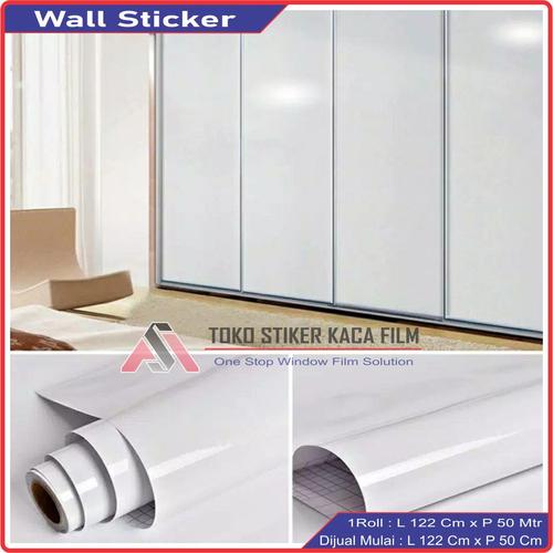 Jual jual stiker putih polos / white board / sticker vinyl lemari meja ...