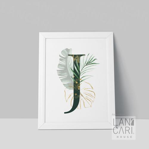 Jual Inisial Frame J Dekorasi Nama Wedding Name Sign Flowers Pigura ...