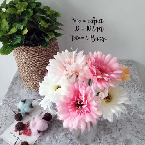 Jual Bunga garbera artificial/bunga plastik - Putih - Kab. Sleman ...