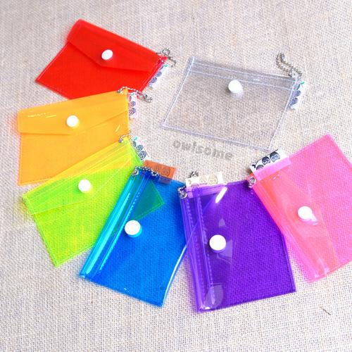 Jual dompet kartu, dompet pvc plastik mika transparan 2 slot, dompet ...