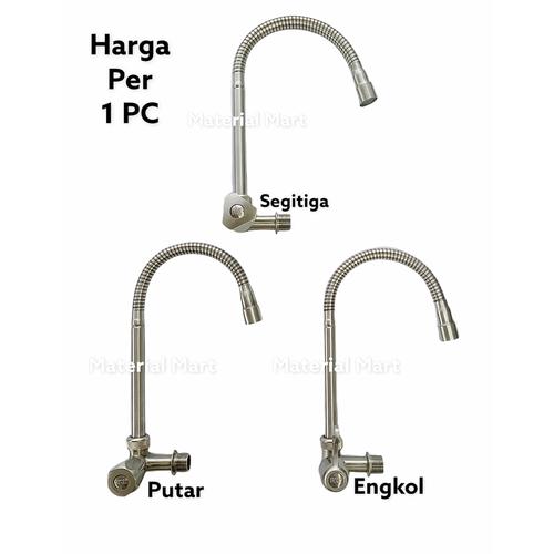Jual Keran Angsa Fleksibel 1/2 Inch SS | Kran Angsa Stainless ASLI 1/2 ...