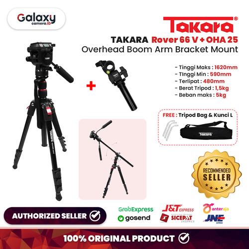 Promo Takara Rover 66 V + OHA 25 Overhead Boom Arm Bracket Mount Cicil ...