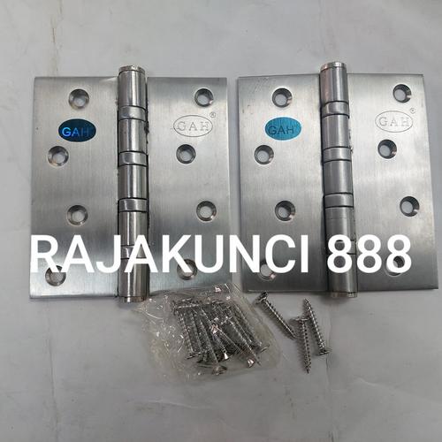 Jual Engsel STAINLESS STEEL 4"X4X2.5mm 4bb / Engsel pintu / Engsel ss ...
