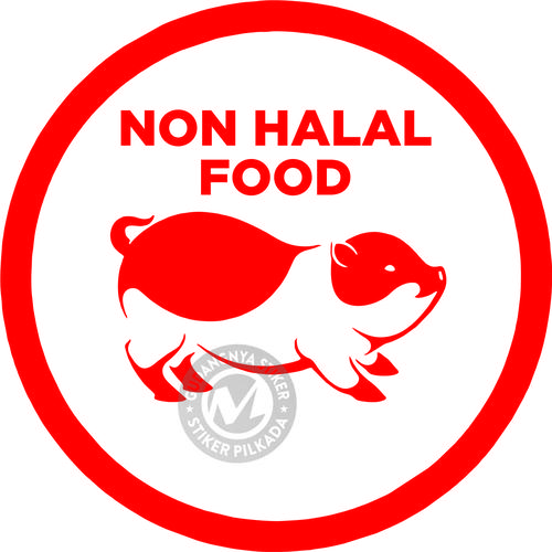 Jual STIKER VINYL NON HALAL FOOD - Kota Tangerang Selatan - Stiker Pilkada | Tokopedia