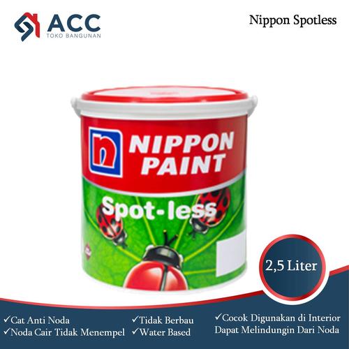 Jual NIPPON PAINT Cat Tembok Nippon Spotless Brilliant White (D1) 2,5 ...