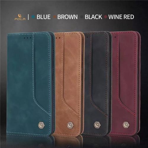 Jual SAMSUNG S21 / S21+ / ULTRA FLIP COVER MAGNETIC POLA LEATHER CASE ...