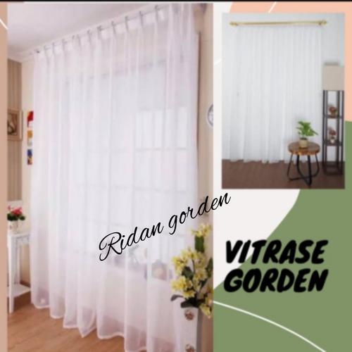 Promo vitrase putih polos ukuran L 150 cm - Putih, L 150 x T 250cm ...