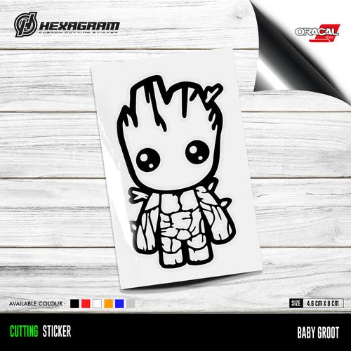 Jual Cutting Sticker Baby Groot | Stiker Cutting Baby Groot | Baby ...