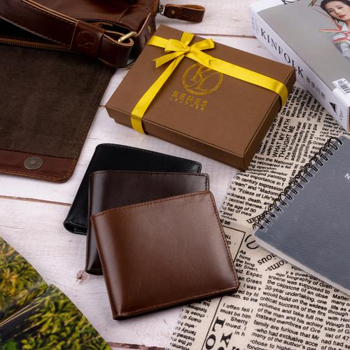 Promo Dompet Pria Kulit Asli CHRISTOPHER Pullup - Kenes Leather - Havana, Tanpa Box - Kab ...