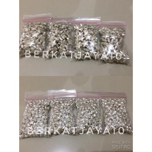 Jual Sprinkle Mutiara Silver bentuk Star Bintang Edible 20gr Dekorasi ...