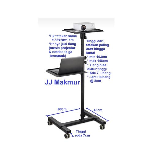 Jual Tripod Roda dgn 2 tatakan Projector and computer - Mobile tripod ...