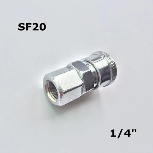 Jual QUICK COUPLER SAMBUNGAN ANGIN KOMPRESOR COPLER 1/4 Copler - SF20 ...