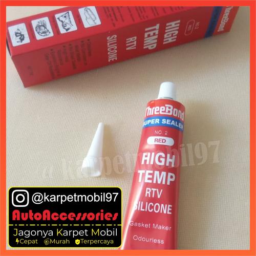 Jual Lem Silicone Sealant Theebond Three Bond Lem Super Sealant RED 75 ...
