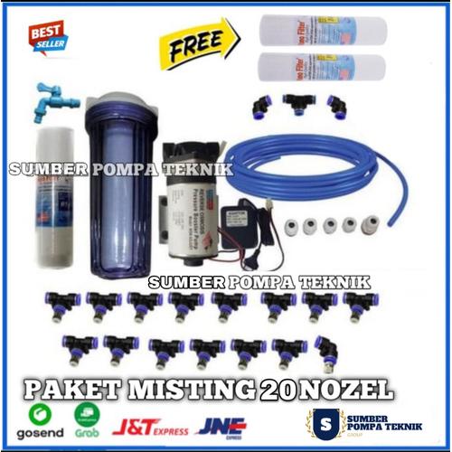 Jual Mesin Embun Kabut Walet 20 Titik Nozzle Spayer Misting Kabut Walet ...