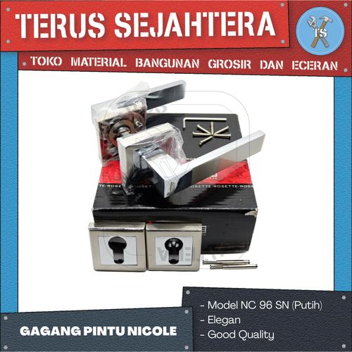 Jual KUNCI PINTU NICOLE + BODY 5 KUNCI GAGANG BULAT / KOTAK - Gagang ...