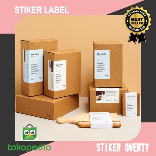 Jual Cetak Stiker Chromo Kotak Label Makanan, Dus, Box Print Sticker ...
