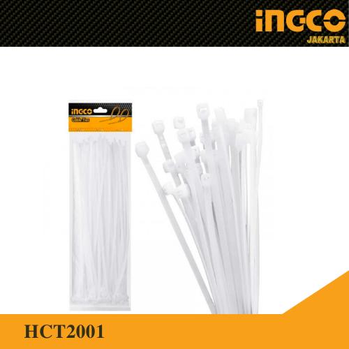 Jual Kabel Ties 20cm Putih 100Pcs Cable Ties INGCO Tie Pengikat Kabel ...